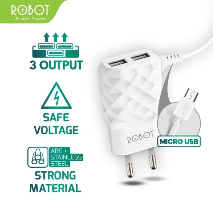 Charger Robot RT-K5 2 Port USB : Sodagar Komputer